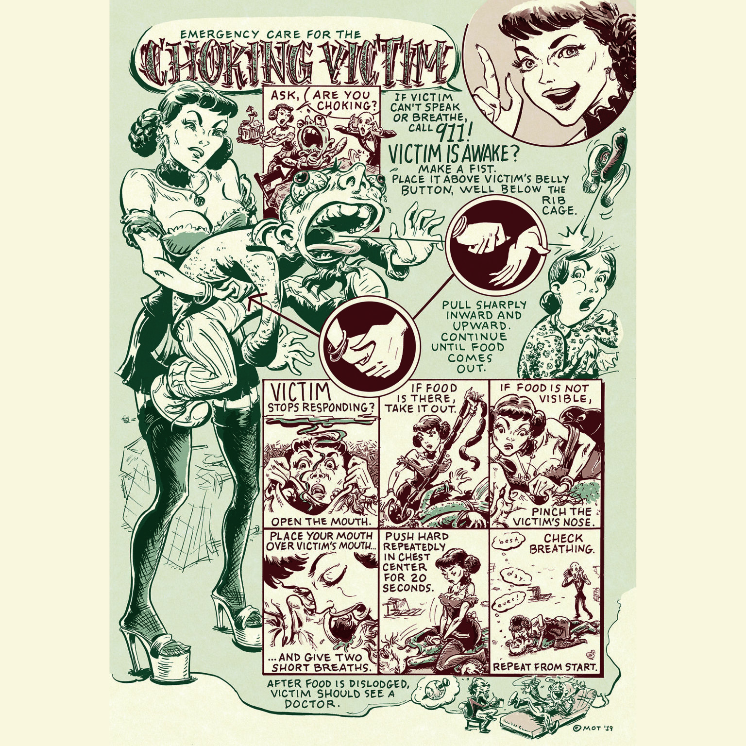 Choking Victim Poster | T. Motley