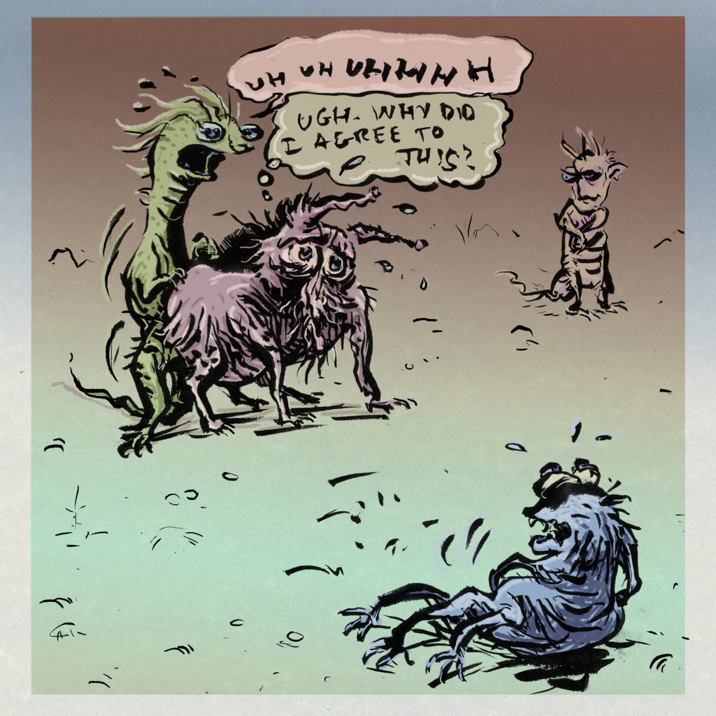 Do Not Disturb (a gallery of grotesque doodles) | T. Motley